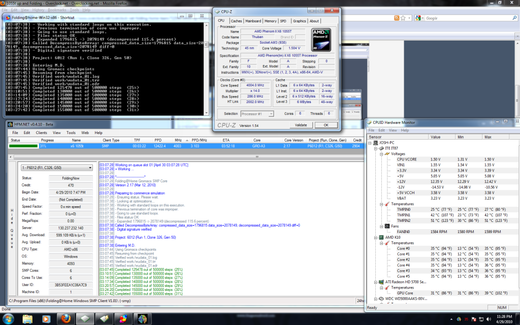 1055t up and Folding | Overclock.net