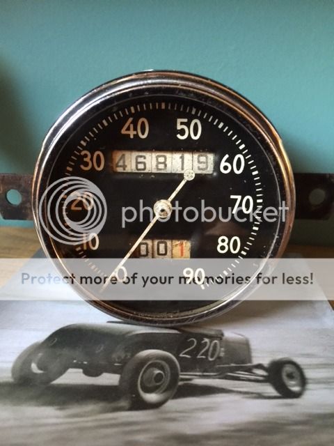 SOLD***) 1932 Ford 90 mph speedometer | The H.A.M.B.